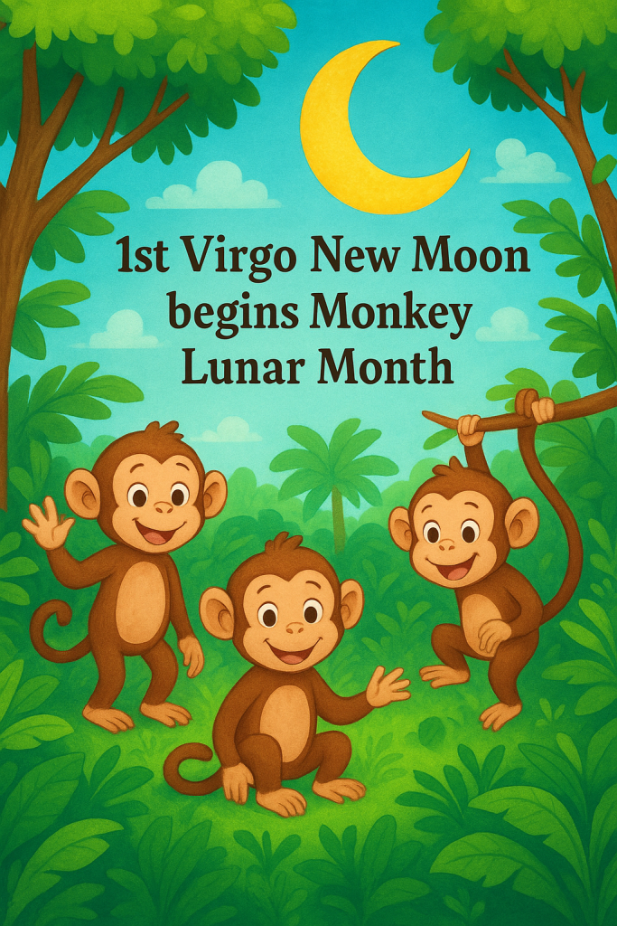 2025 First Virgo new Moon begins Monkey Lunar Month - Susan Levitt