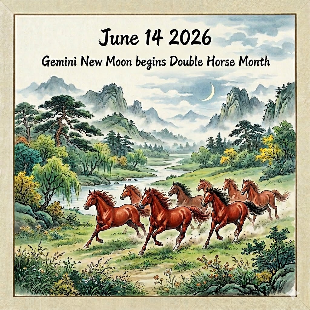 2026 Gemini New Moon begins Double Horse Month - Susan Levitt
